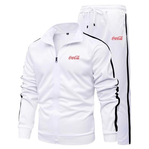 Shirts | Mens Coca Cola Logo Tracksuit White | Poshmark